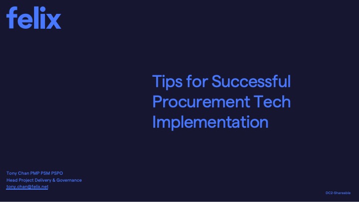 Tips for Successful Procurement Tech Implementation | A Better Way Webinar Series